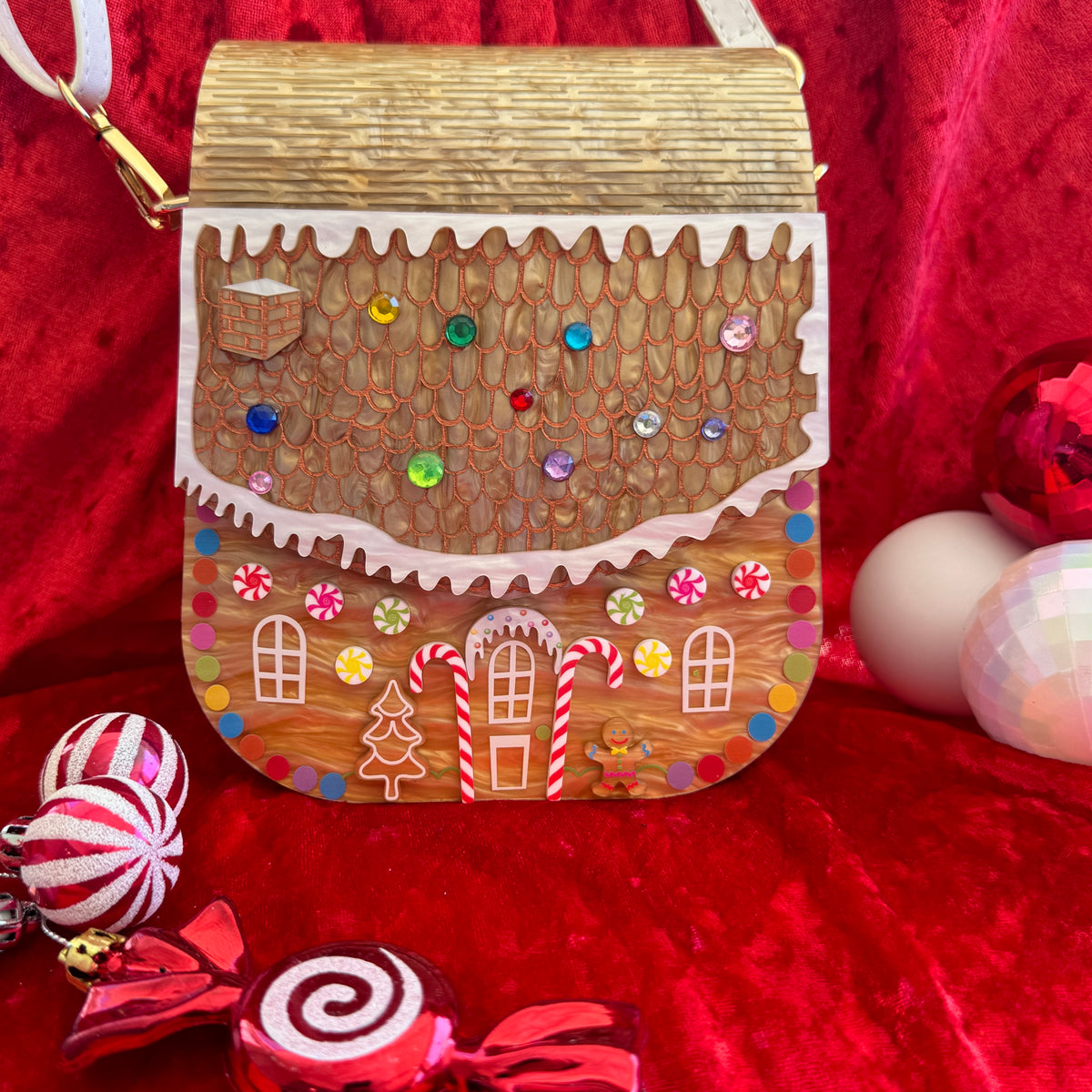 Gingerbread house small - handbag – Wintersheart