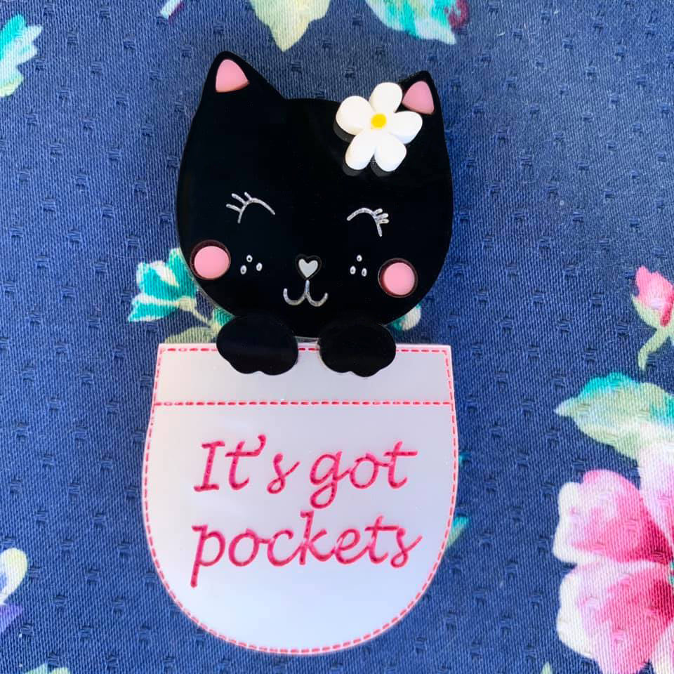 Pocket Kitty - Brooch – Wintersheart