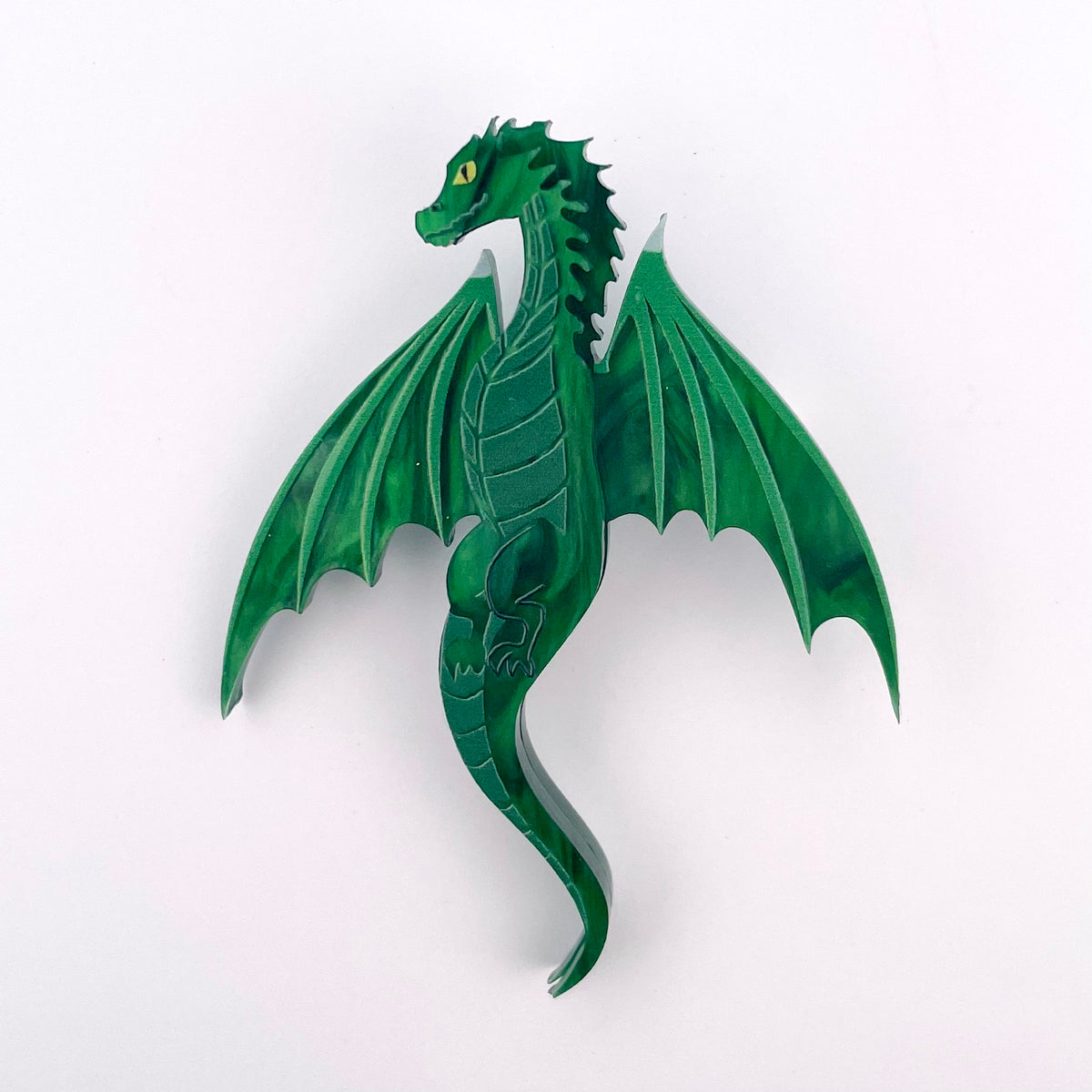 Green Dragon - Mini Brooch – Wintersheart