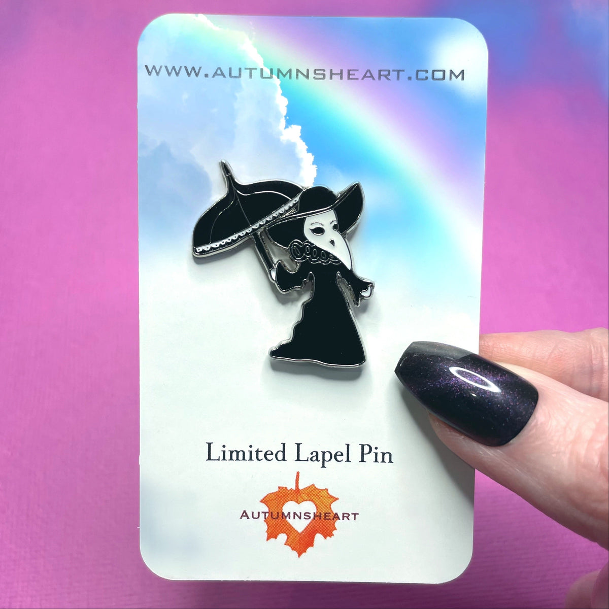 Elegant Female Plague Doctor pin – Wintersheart